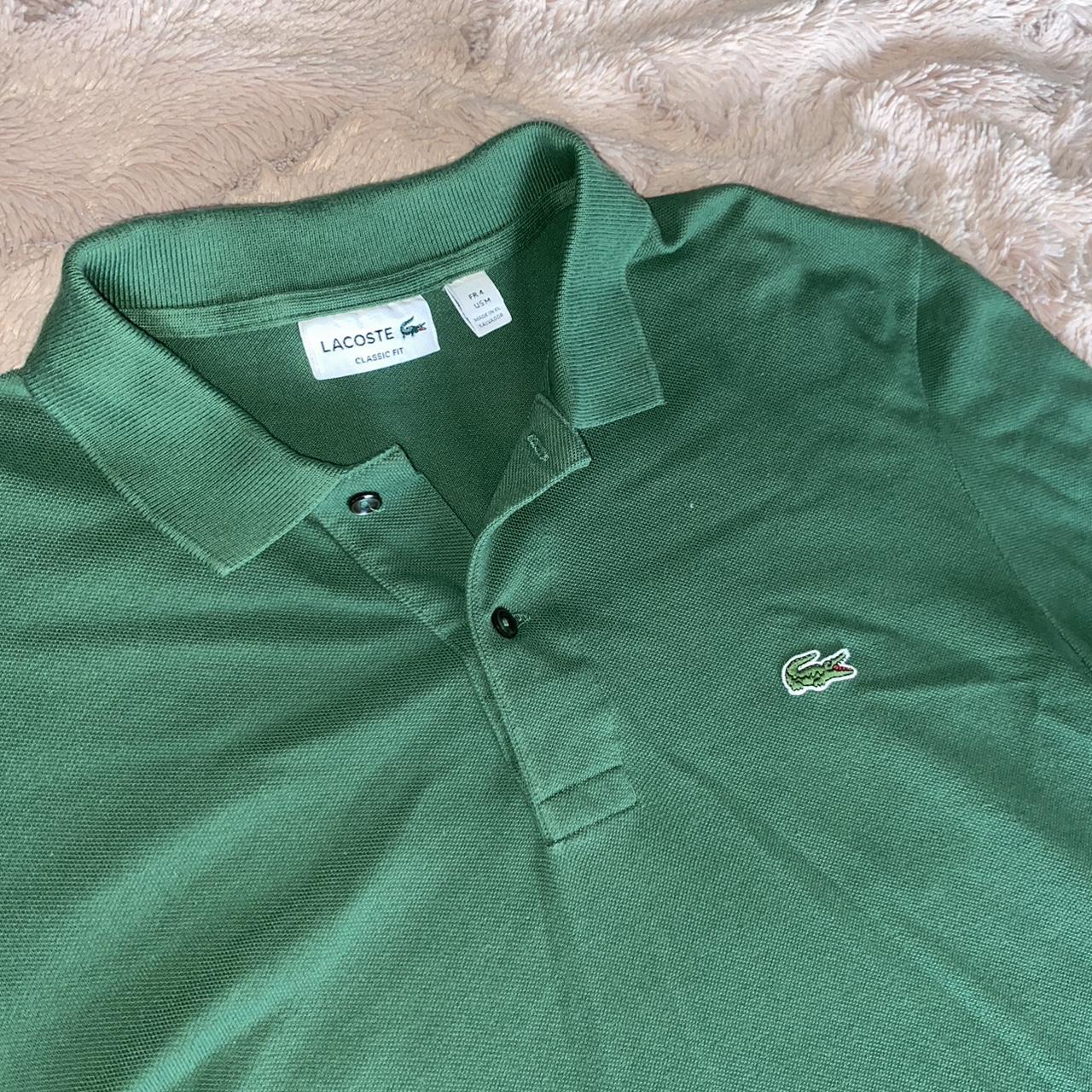 Classic Green Lacoste Long Sleeve. Size:... - Depop