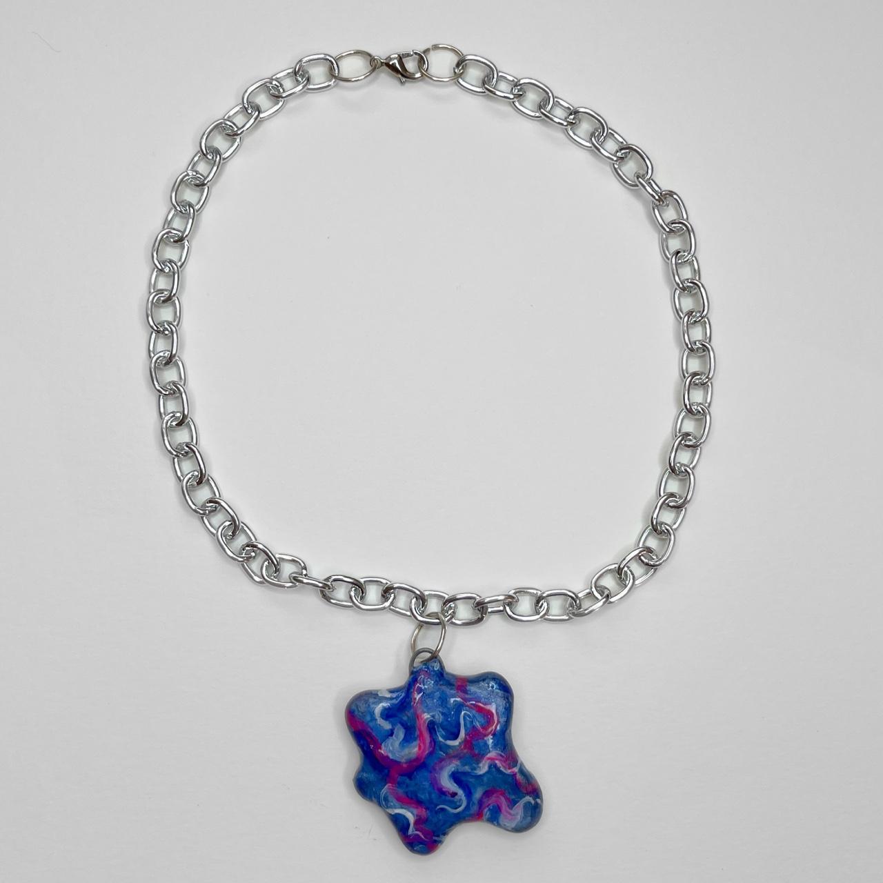 Silver clown vintage arcade token polymer clay charm... - Depop