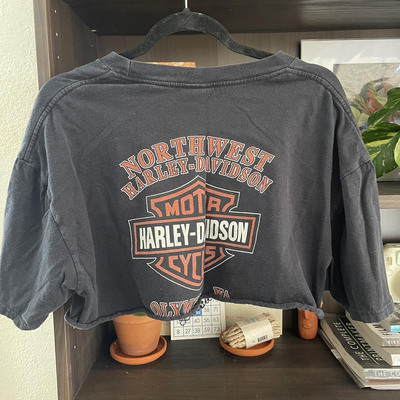 Very loved & worn HARVEY DAVIDSON TEE 🧨 ⭐️ VERY HIGH... - Depop