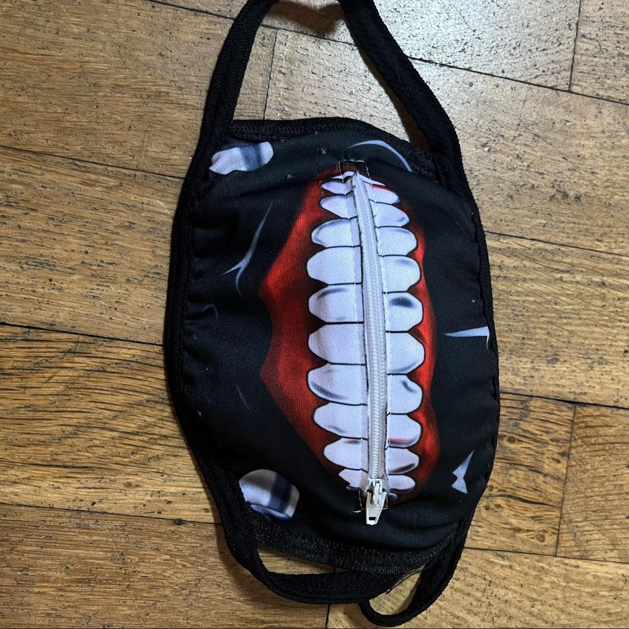 tokyo ghoul anime kaneki ken zipper rave mask #anime - Depop