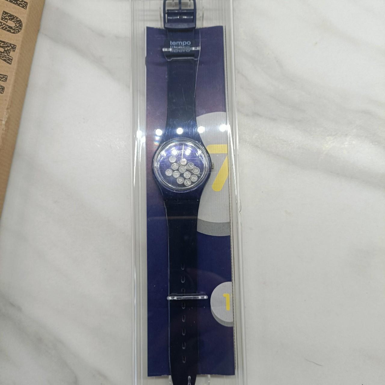 Limited edition Bruno Munari Swatch watch Purple... - Depop