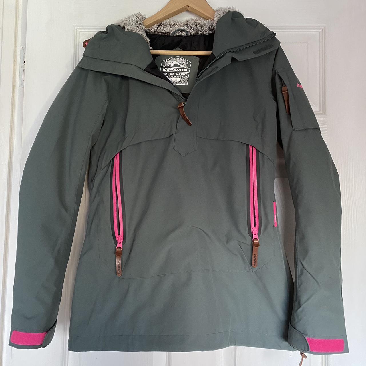 Lovely dark sage ski/snowboard pullover... - Depop