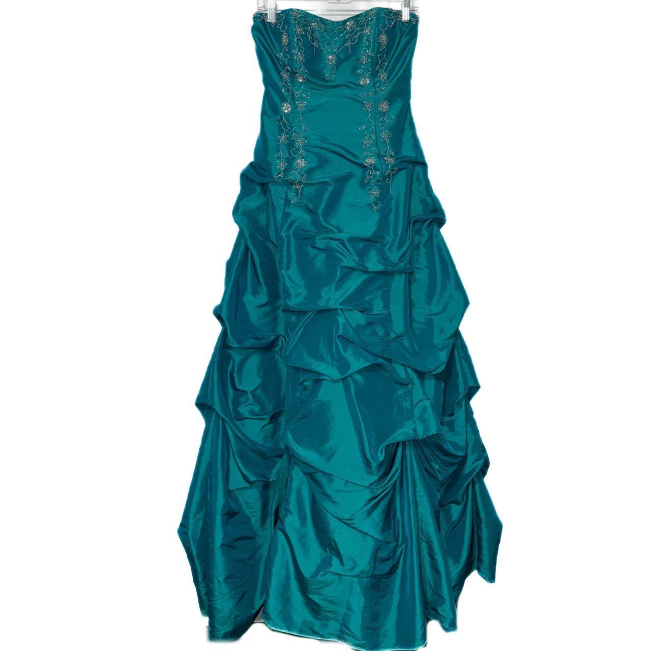 90s Y2K Prom Dress gorgeous beading detail!! Jump... - Depop