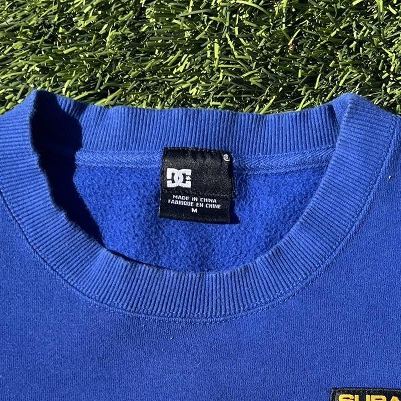 DC Shoes Men's Blue and Yellow Sweatshirt | Depop