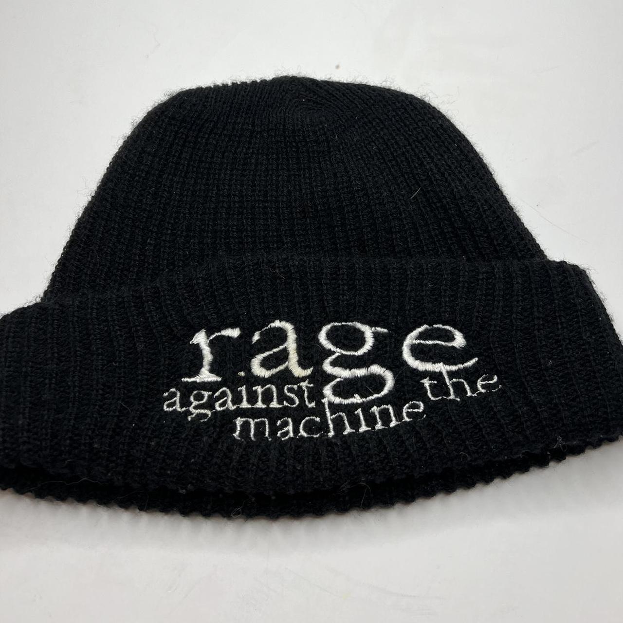 Vintage 90s Rage Against the Machine / RATM beanie... - Depop