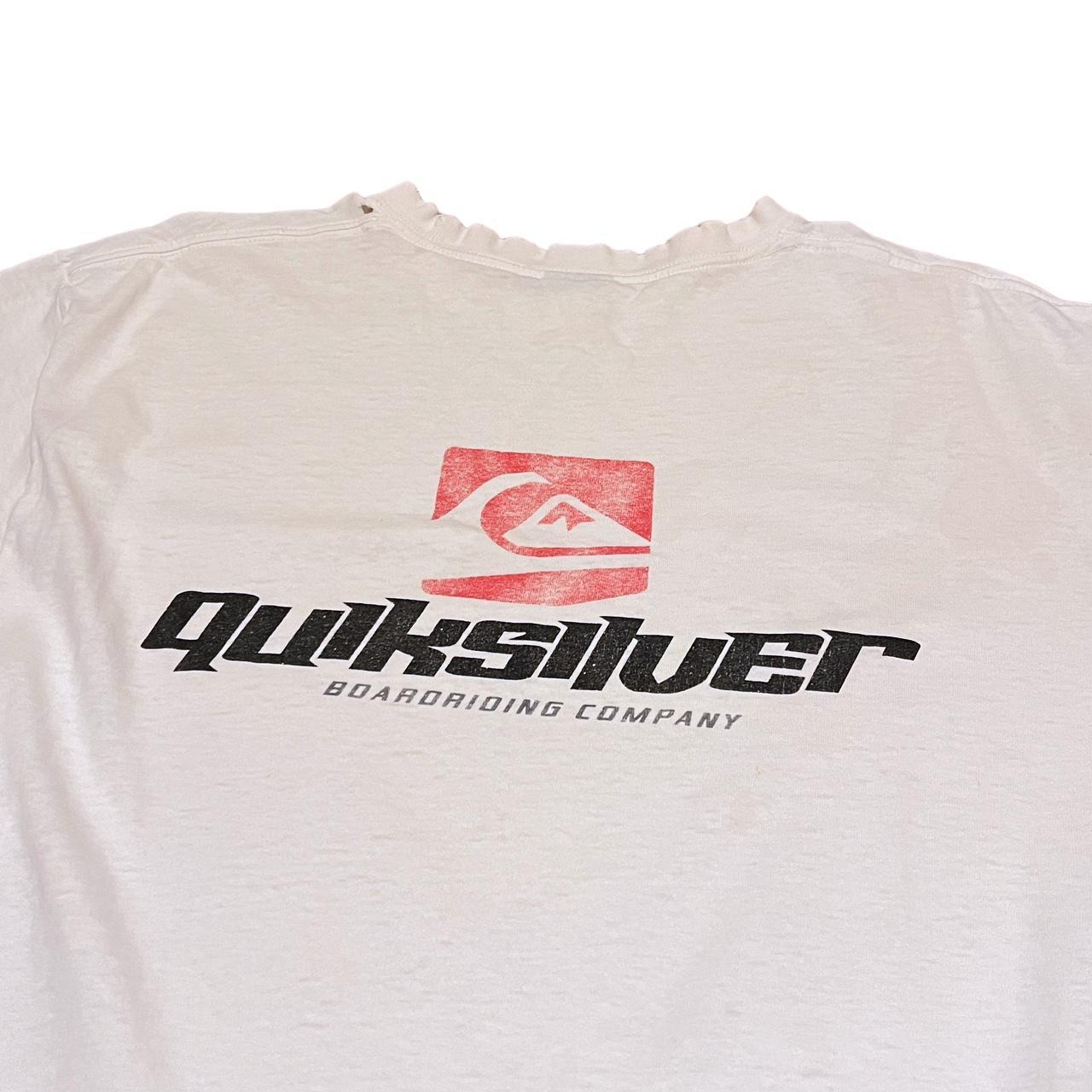 Vintage 90s Thrashed Quiksilver Shirt clean... - Depop