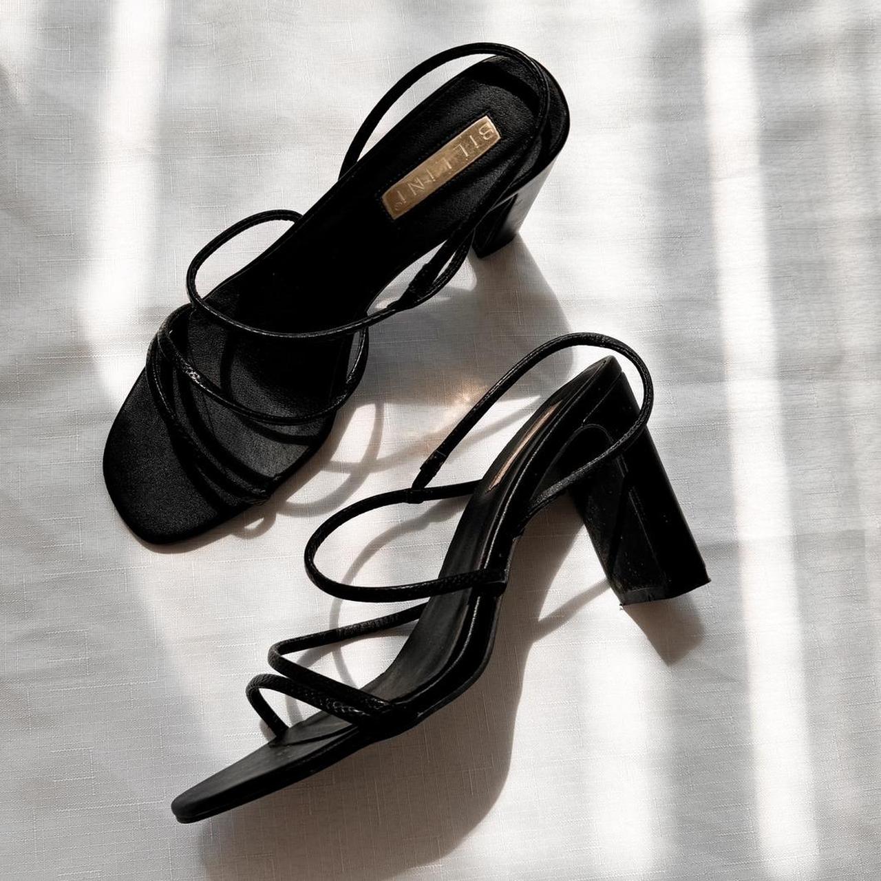 Billini black heels - SIZE 10 worn twice, in good... - Depop