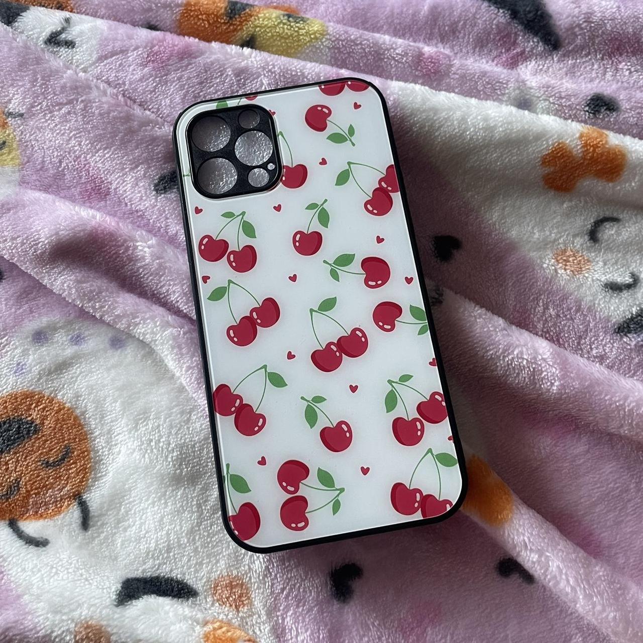 cherry iphone 12 pro case • in perfect condition... - Depop