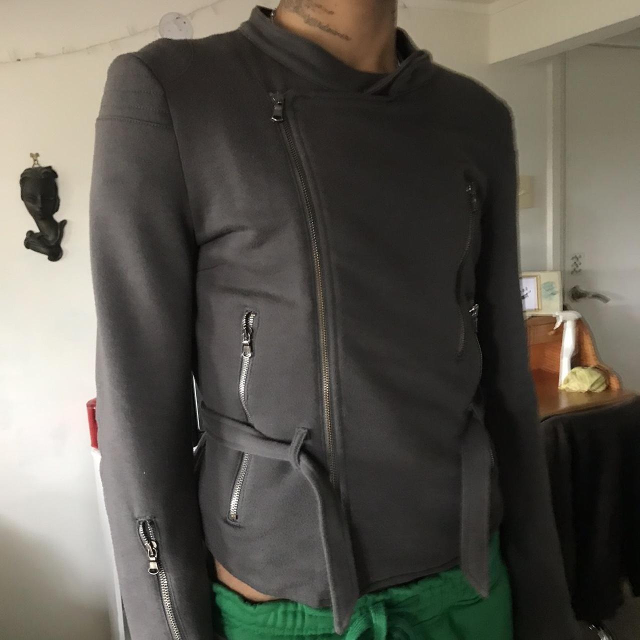 DIESEL grey wrap around jacket women’s large... - Depop