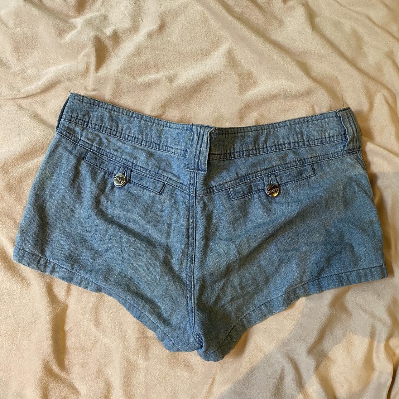 Purr mini shorts Super fun lowrise style Size 10... - Depop