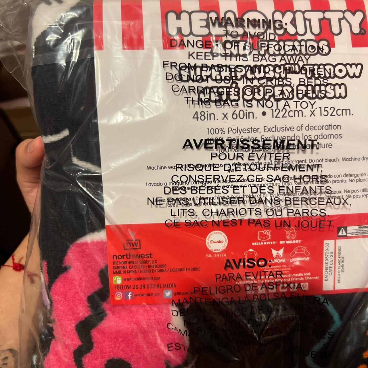 Hello kitty & friends Halloween hot topic blanket... - Depop