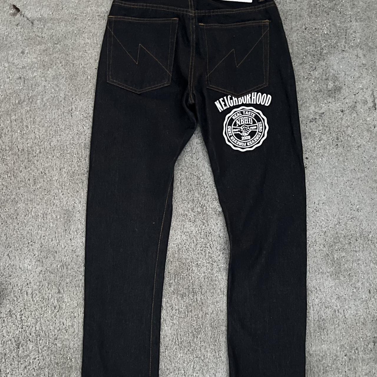 Neighborhood raw jeans fits about a 30-31 waist dm... - Depop