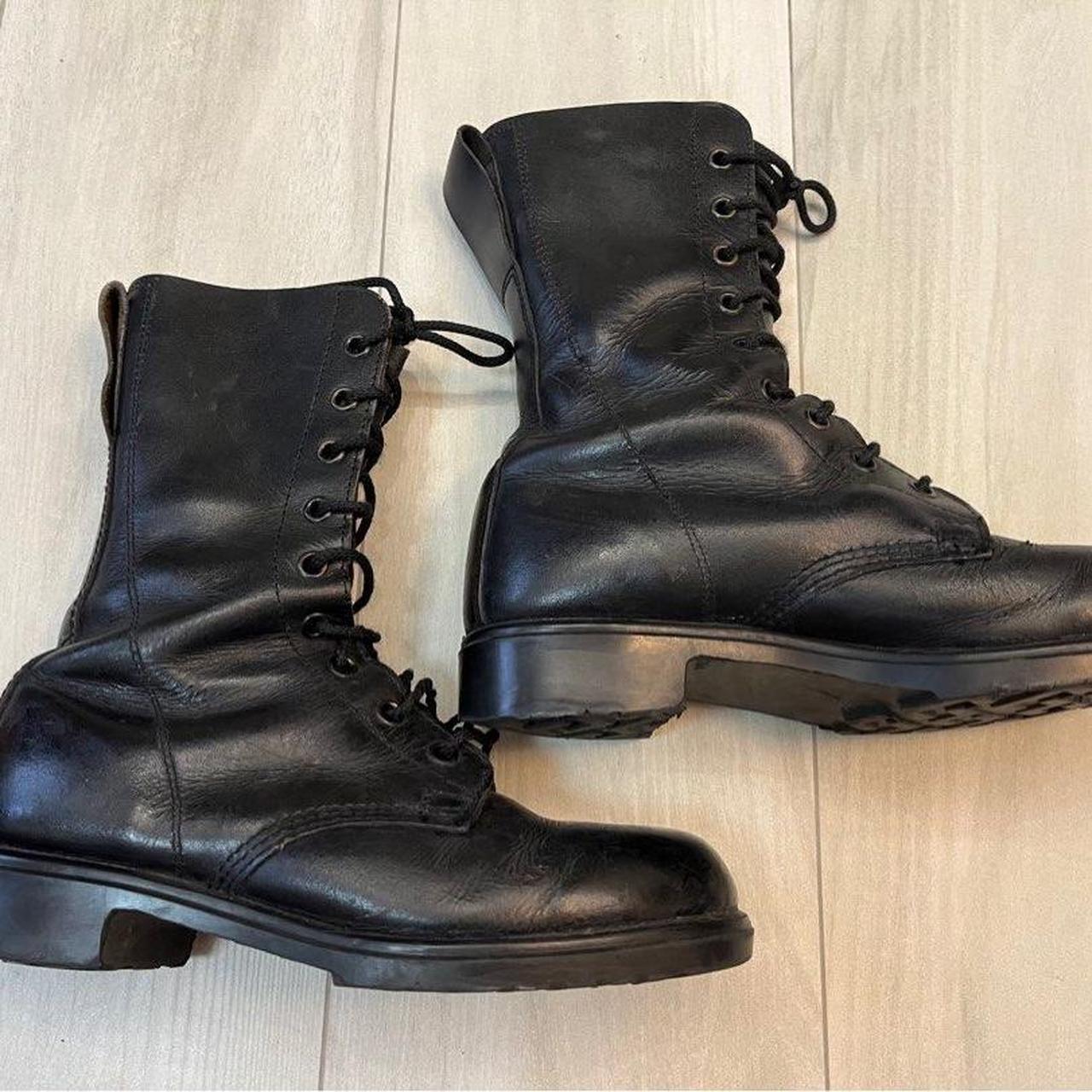 British 60s paracord combat boots - size 41, 264 mm... - Depop