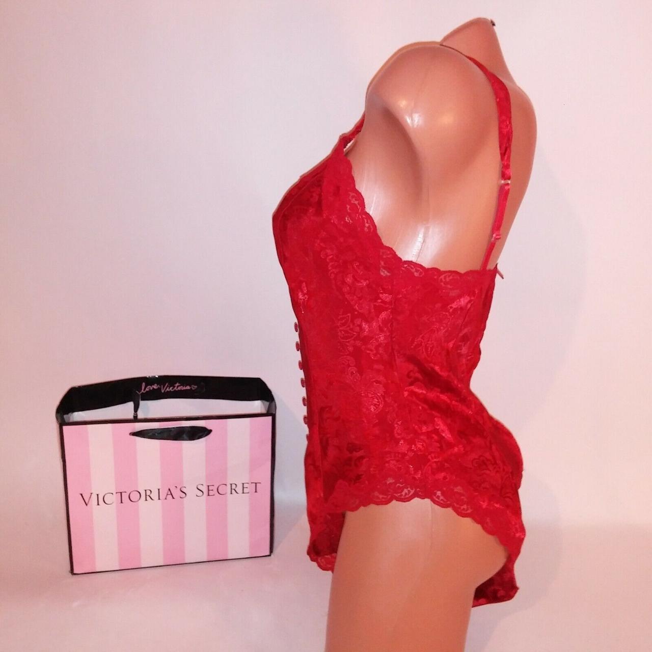 Vintage Victoria Secret Lingerie Teddy Bodysuit One Depop