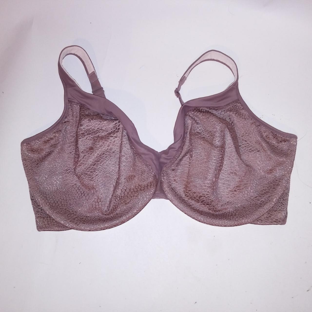 Lilyette Bra 40DDD Unlined Lace Adjustable... - Depop