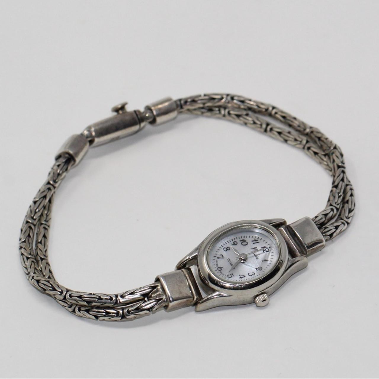 Sterling Silver NADIA Bali Byzantine Watch Bracelet... - Depop