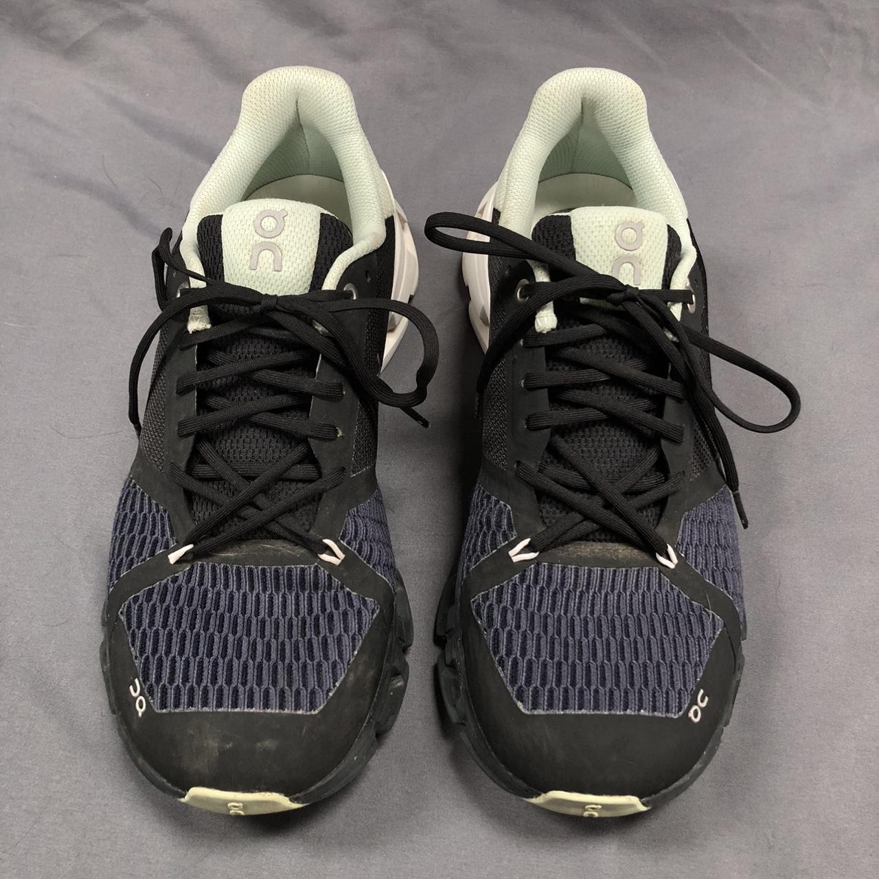 On Running Women's Black and White Trainers | Depop