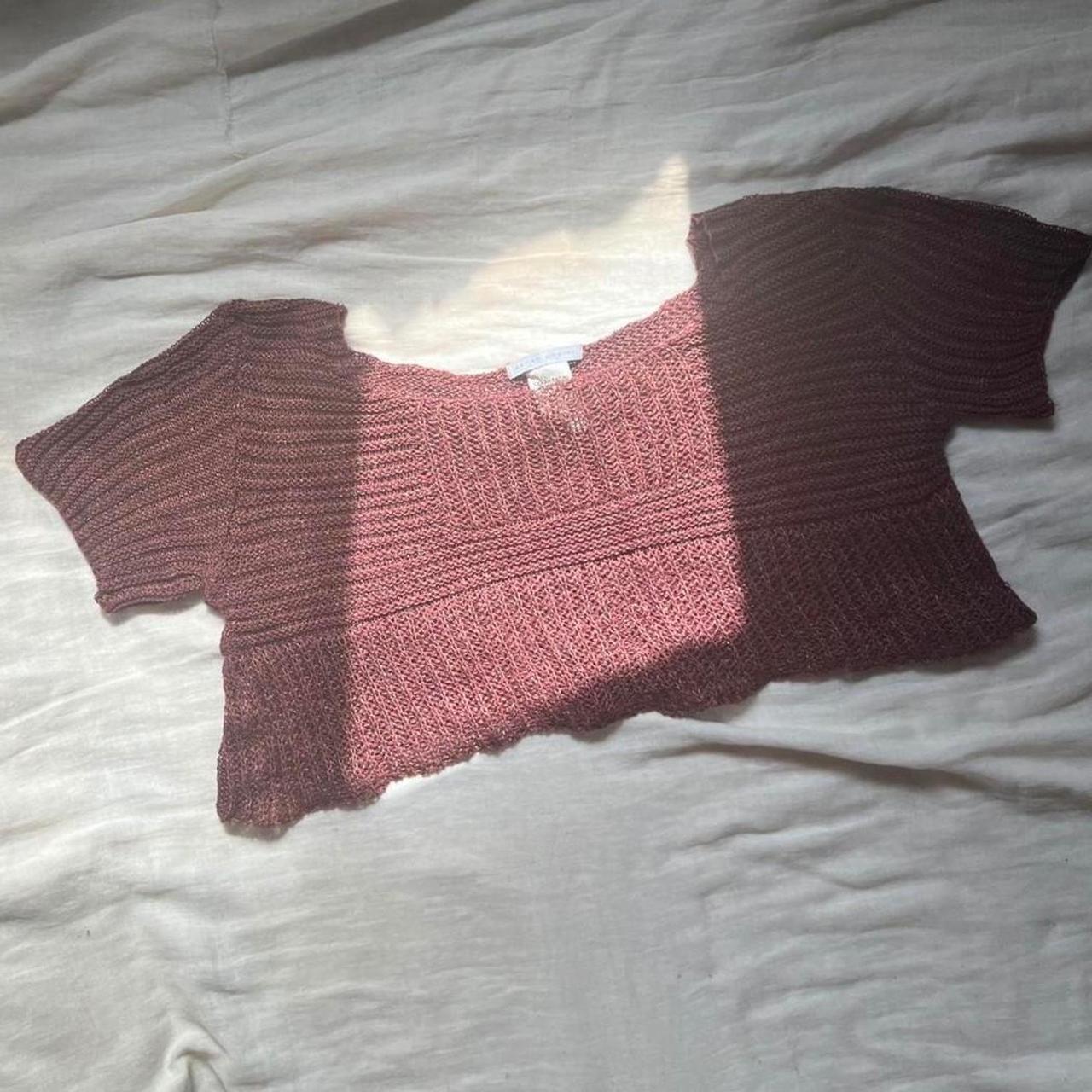 Sarah Pacini top Beautiful red /burgundy short... | Depop