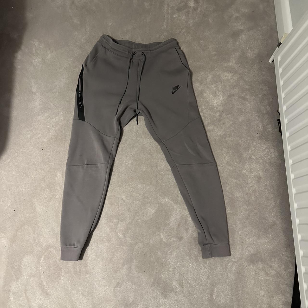 Old season grey Nike tech fleece. In good condition... - Depop