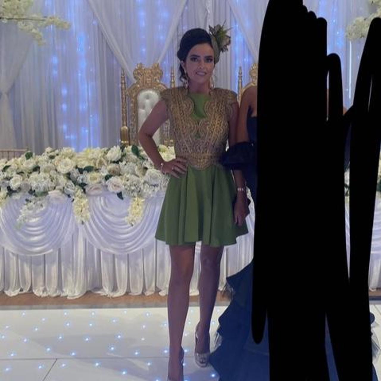 Selling this mark Melia dress and fascinator like... - Depop