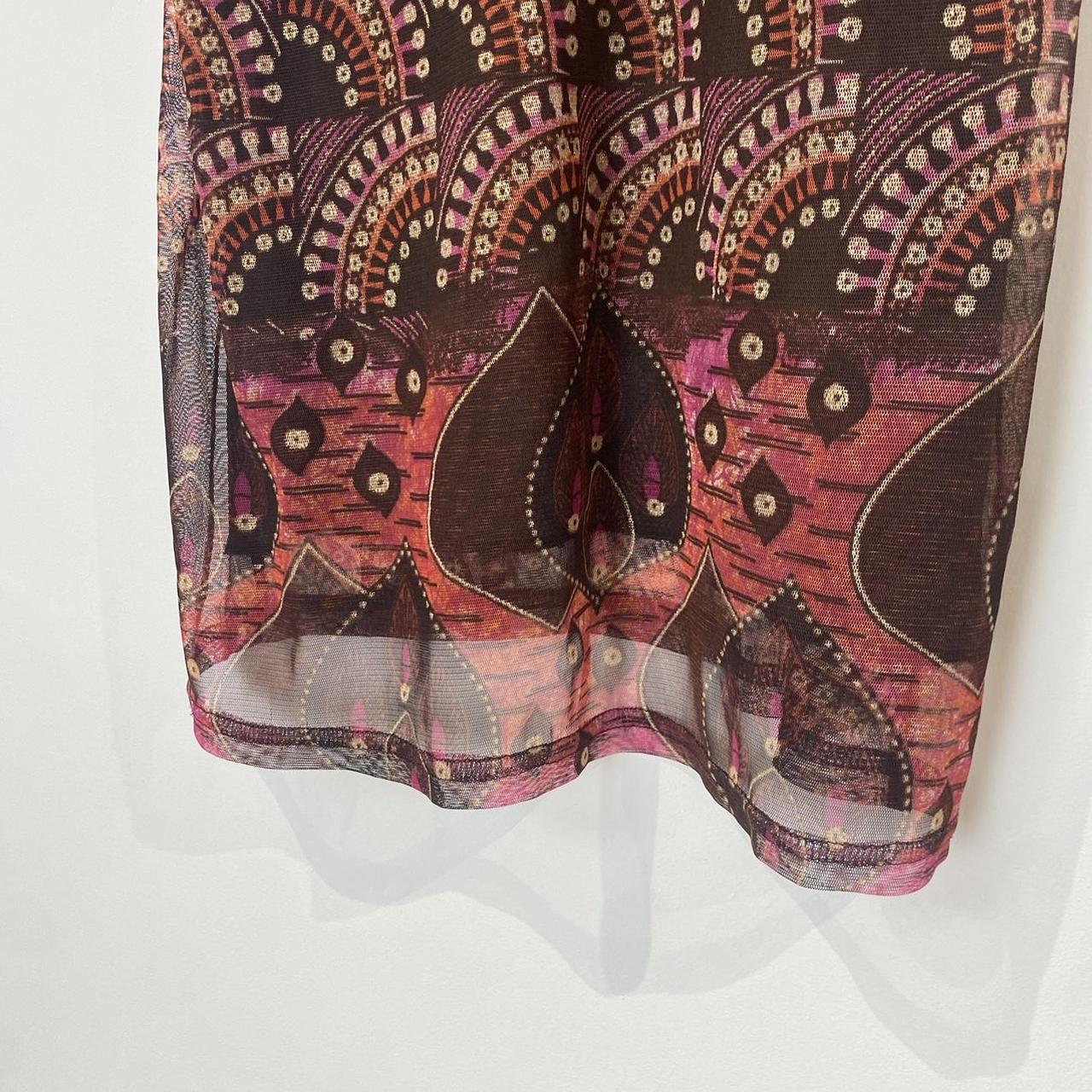 Gorgeous vintage 2000s layered mesh grungey mini... - Depop