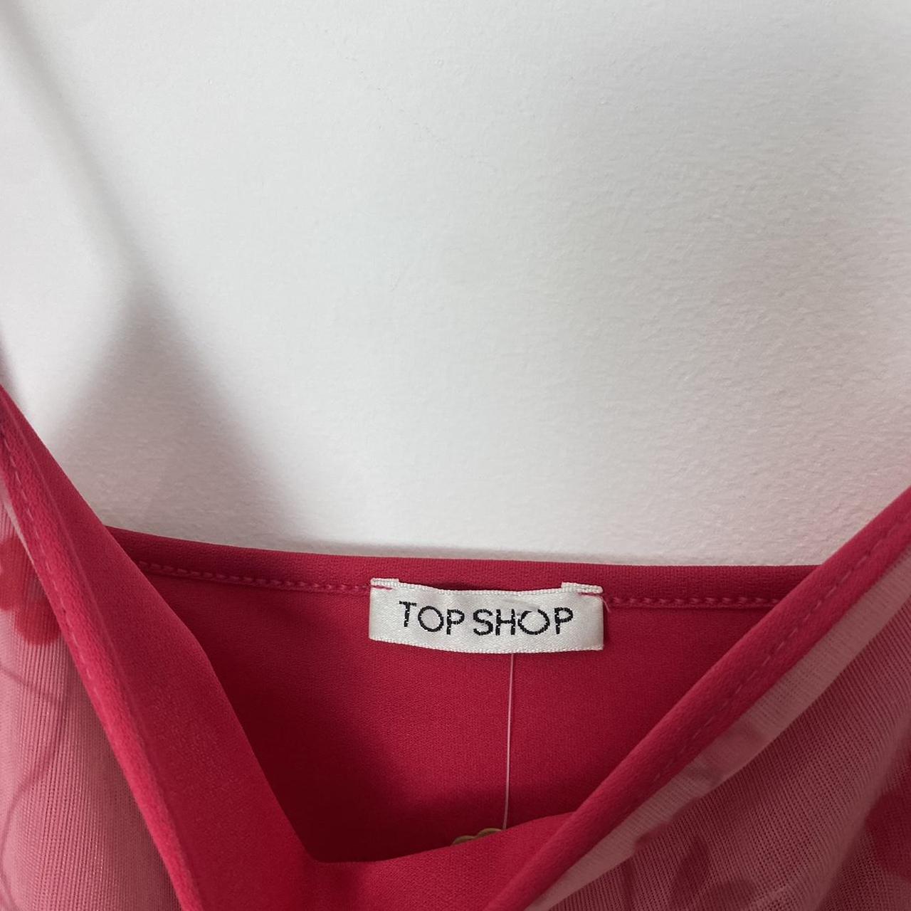 Vintage 1990s old white label topshop pink layered... - Depop