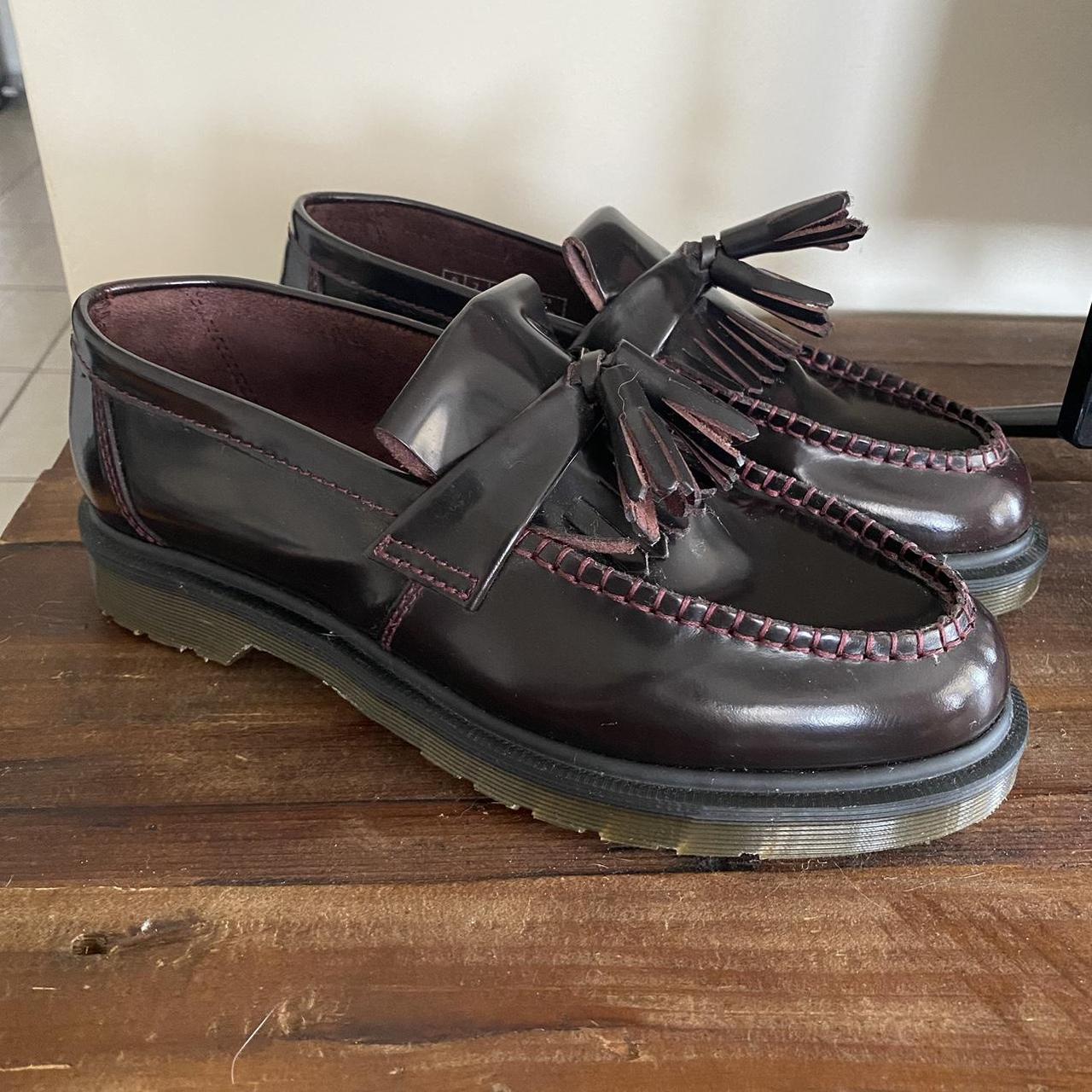 DOC MARTENS CHERRY RED ADRIAN TASSEL LOAFERS I’ve... - Depop