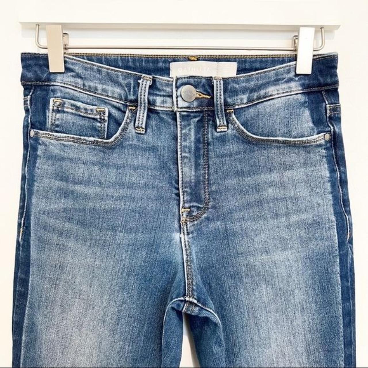 Athleta Denim Sculptek Ultra Skinny Stretch Tuxedo... - Depop