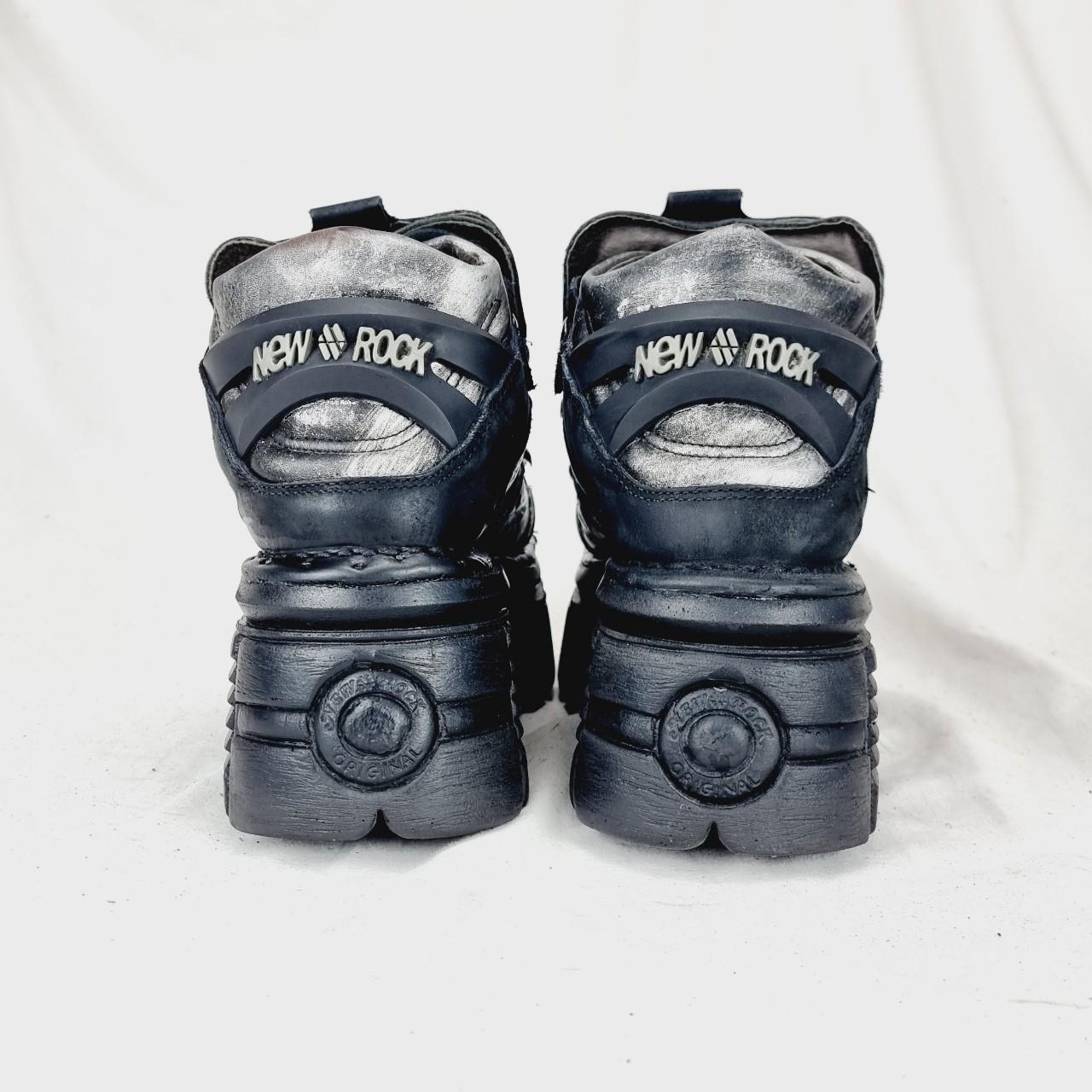 New Rock Boots Tank Platforms with lace up fronts,... - Depop