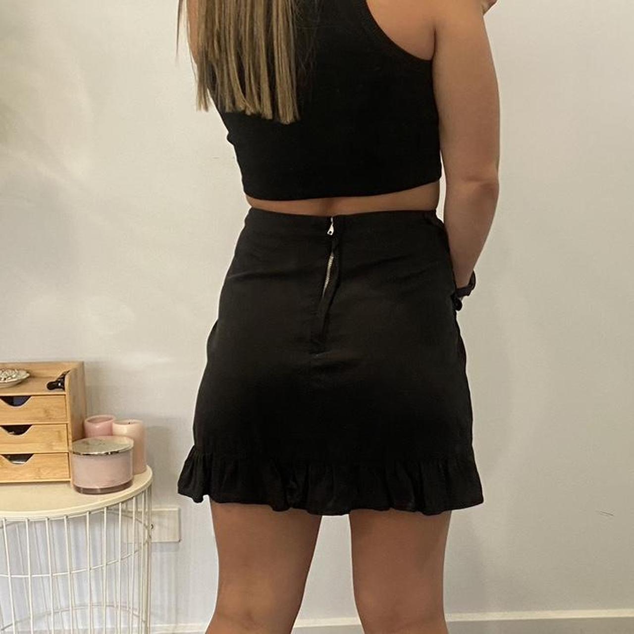 Black flowy skirt wrap Ignore: Festival doof rave... - Depop