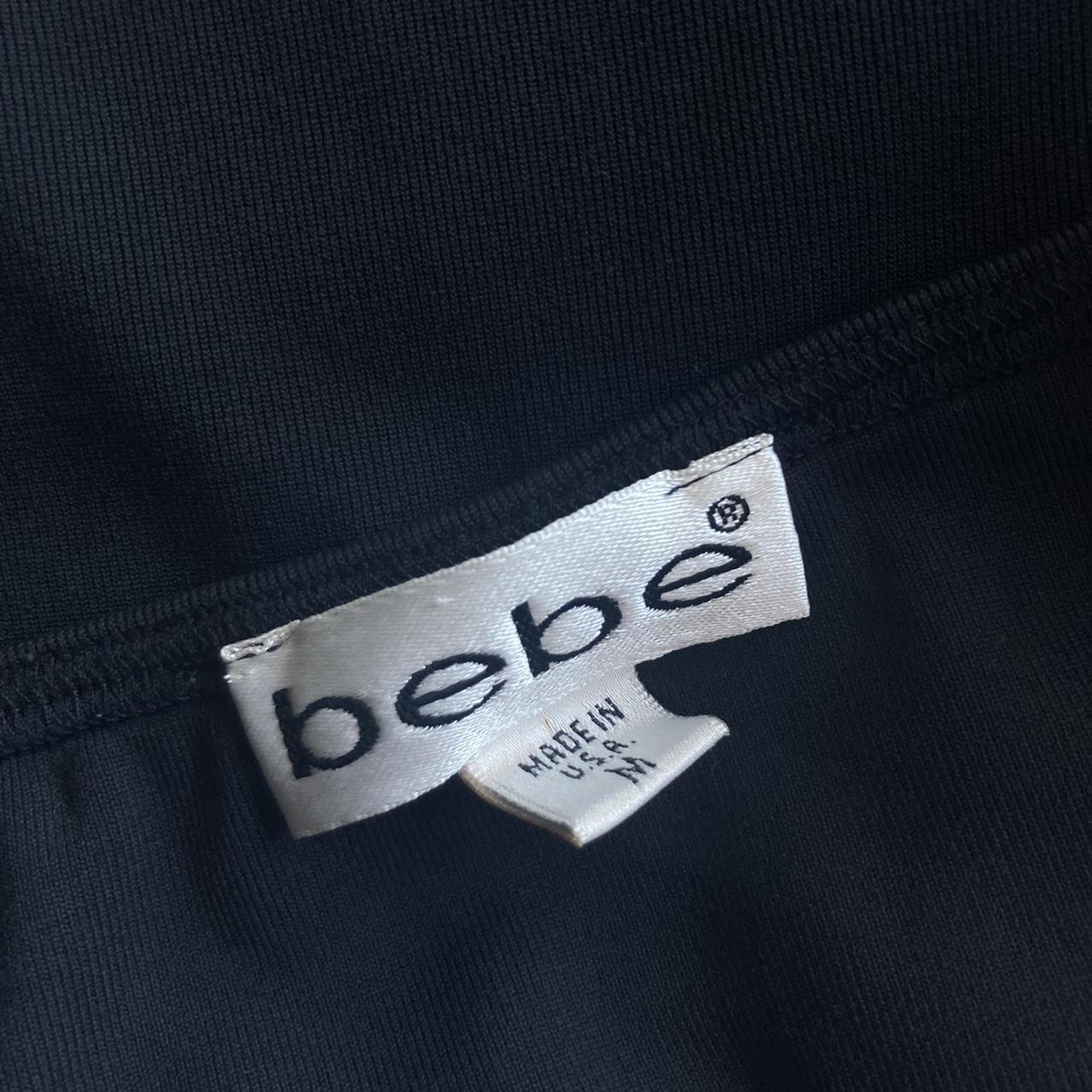 Vintage Bebe Top Y2K 90s Black Strappy Tank. Marked... - Depop