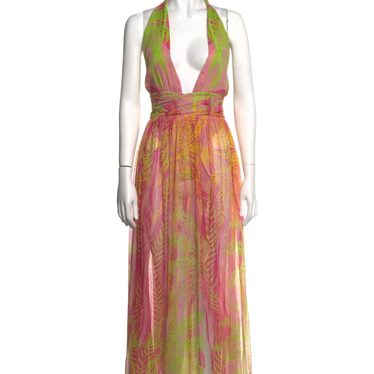 retrofete zion dress - halter dress with built-in... | Depop