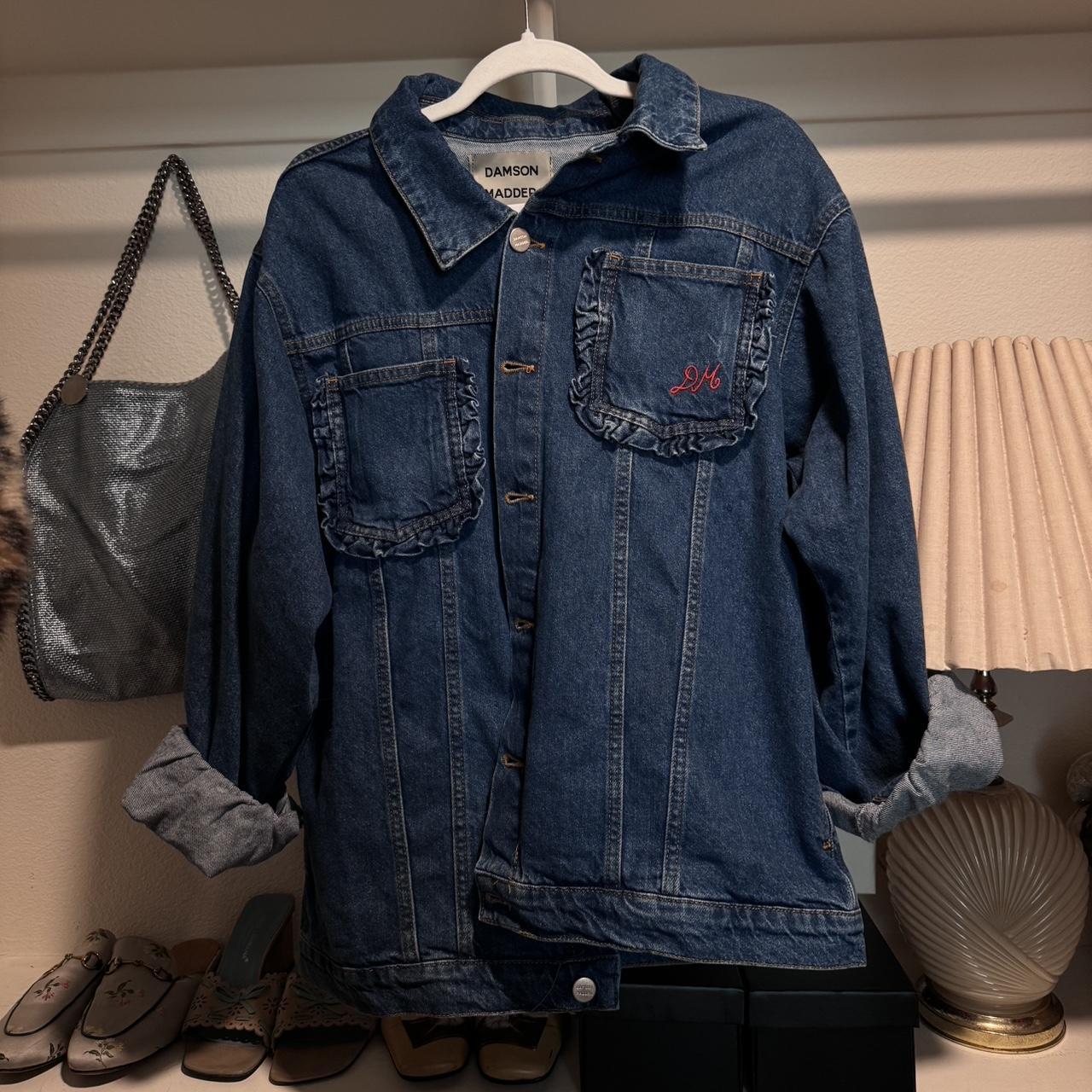 Damson Madder frilly denim jacket UK size 10 - Depop