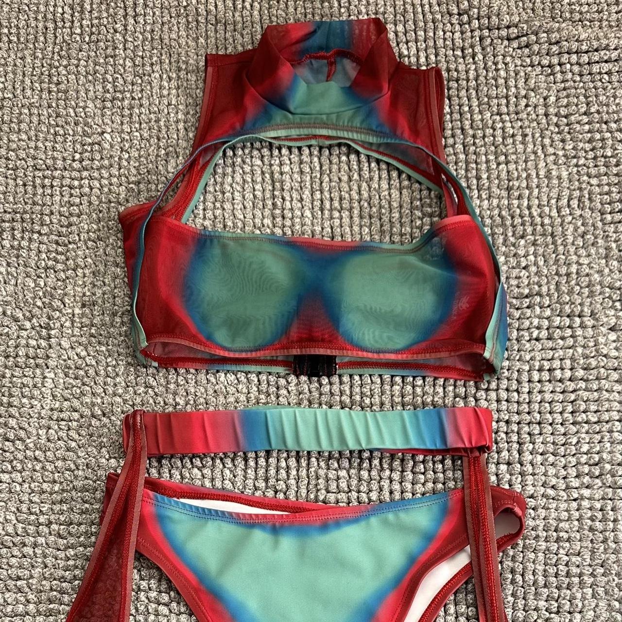 Badinka rave wear colorful 3 piece set Worn... | Depop