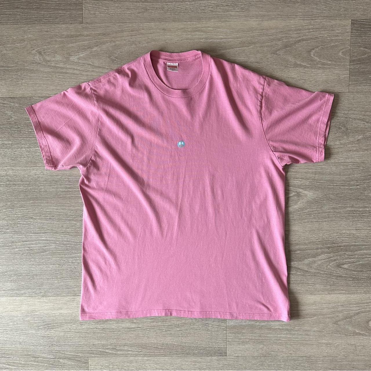 SUPREME TSHIRT Supreme Chinese logo tee pink size... - Depop
