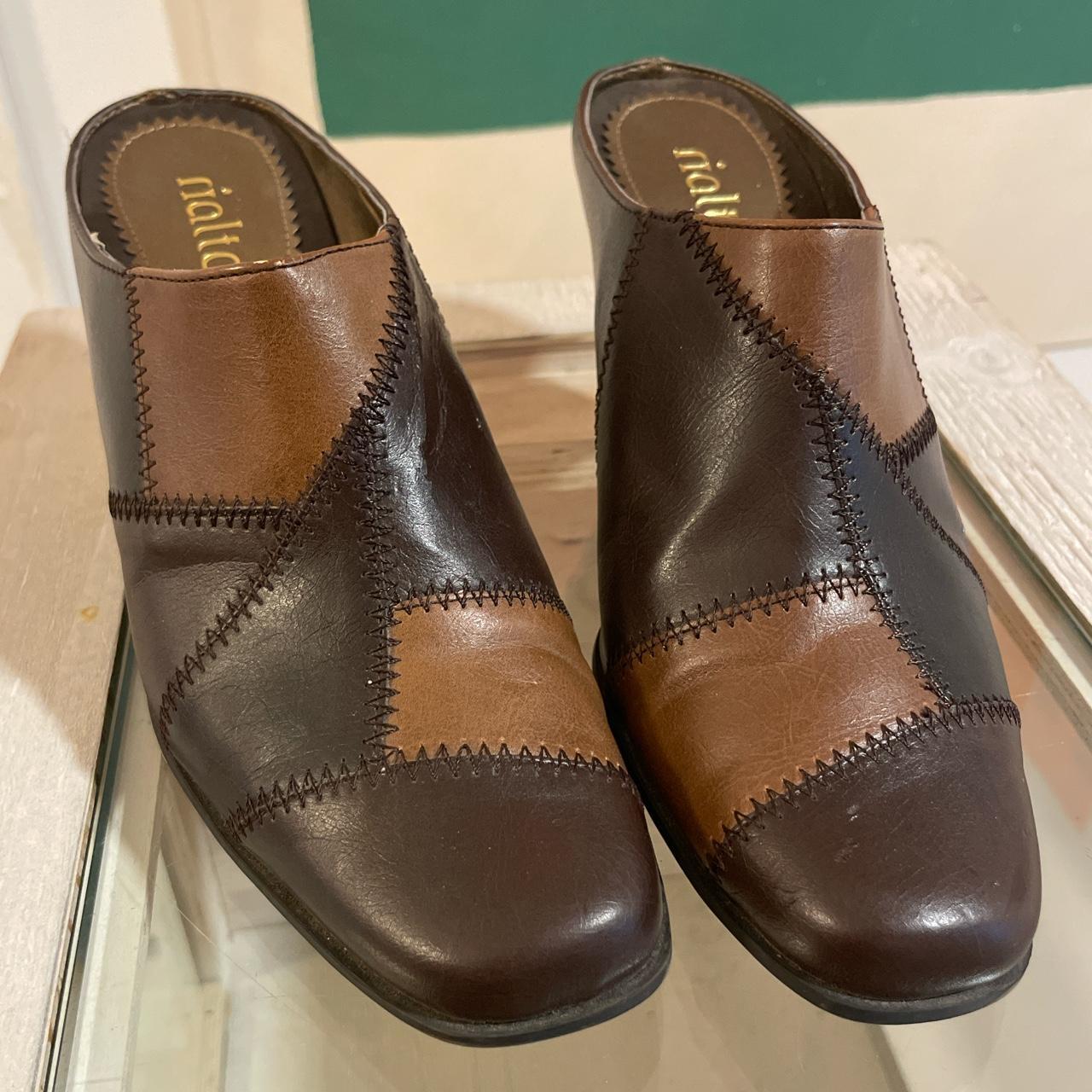 Women's Tan and Brown Mules | Depop