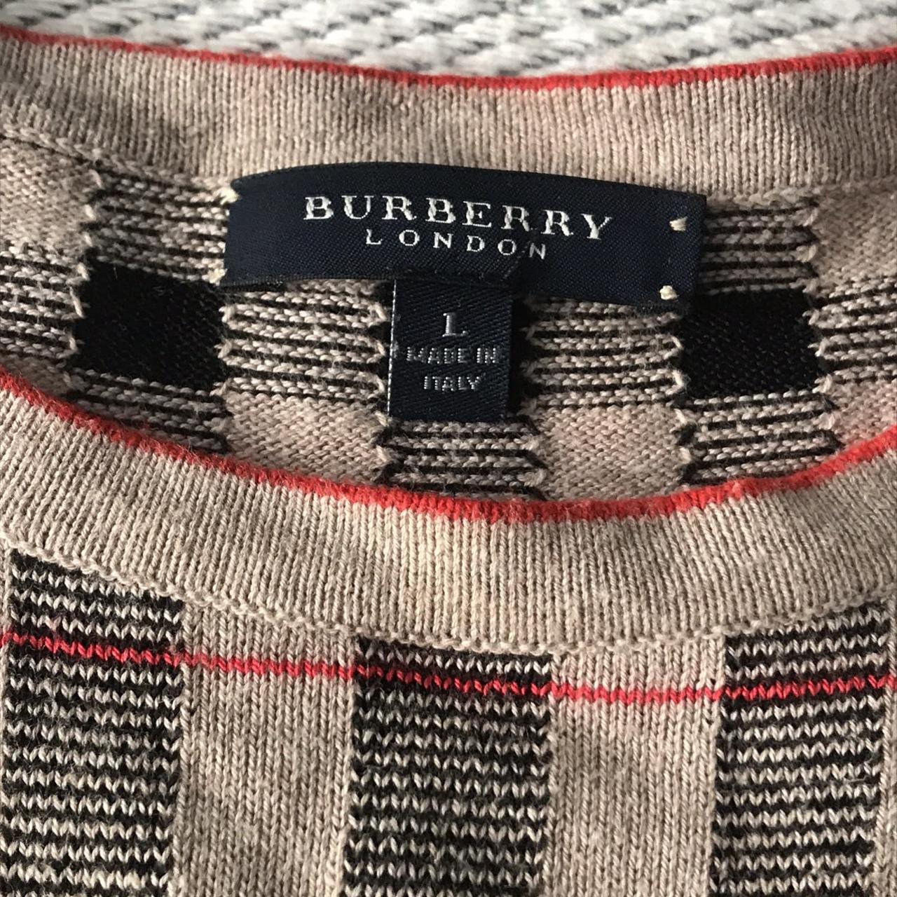 Beautifully fine Burberry knit States L but fits... - Depop