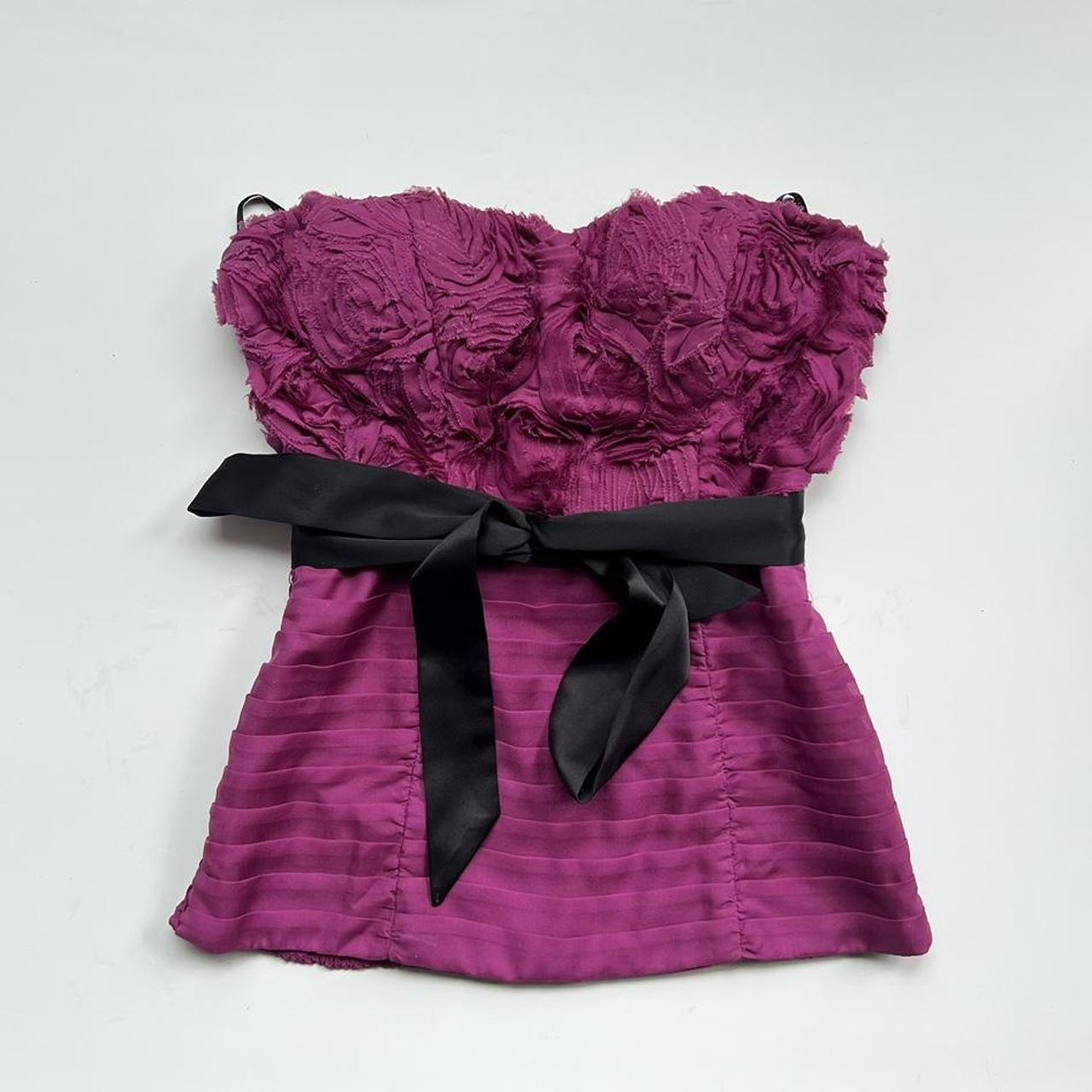 magenta purple pink bebe y2k tube top so cute comes... - Depop