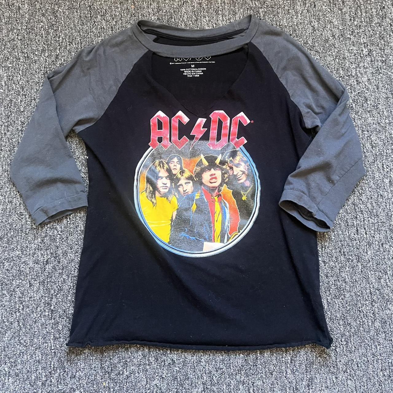 Official AC/DC merch cutout long sleeve - perfect... | Depop
