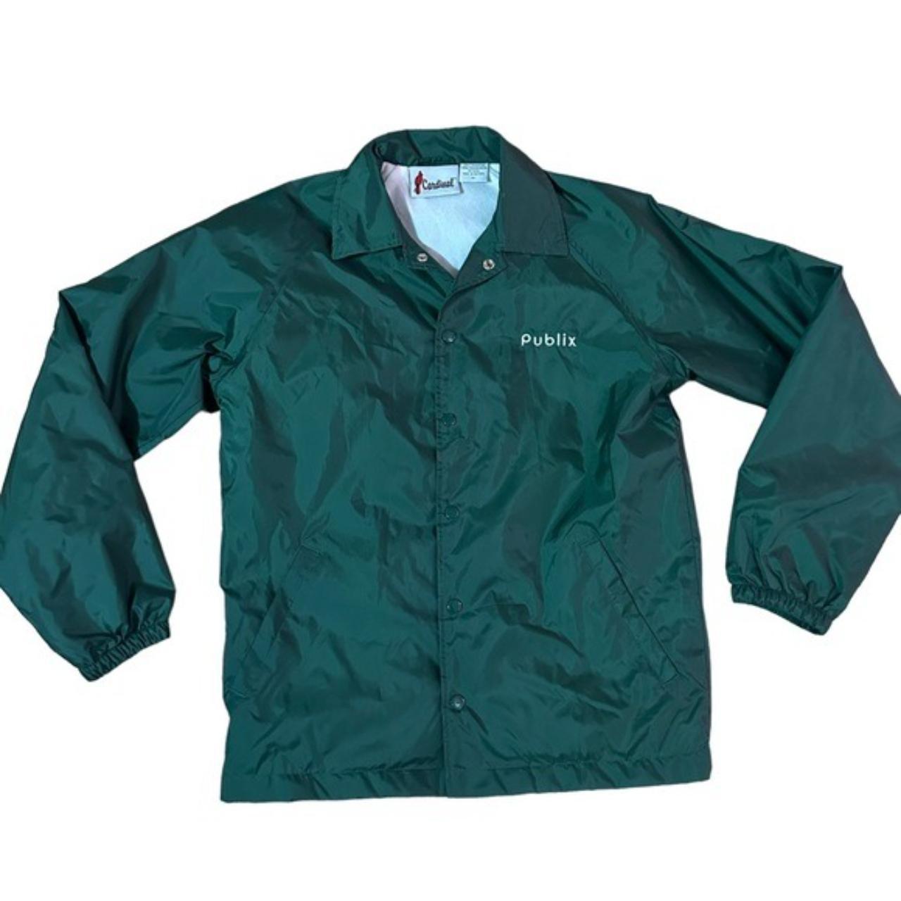 Publix green workwear jacket in size unisex small.... - Depop