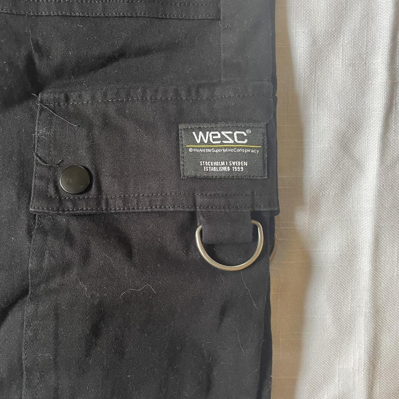 WESC Cargo Pants Black cargo pants bought from... - Depop