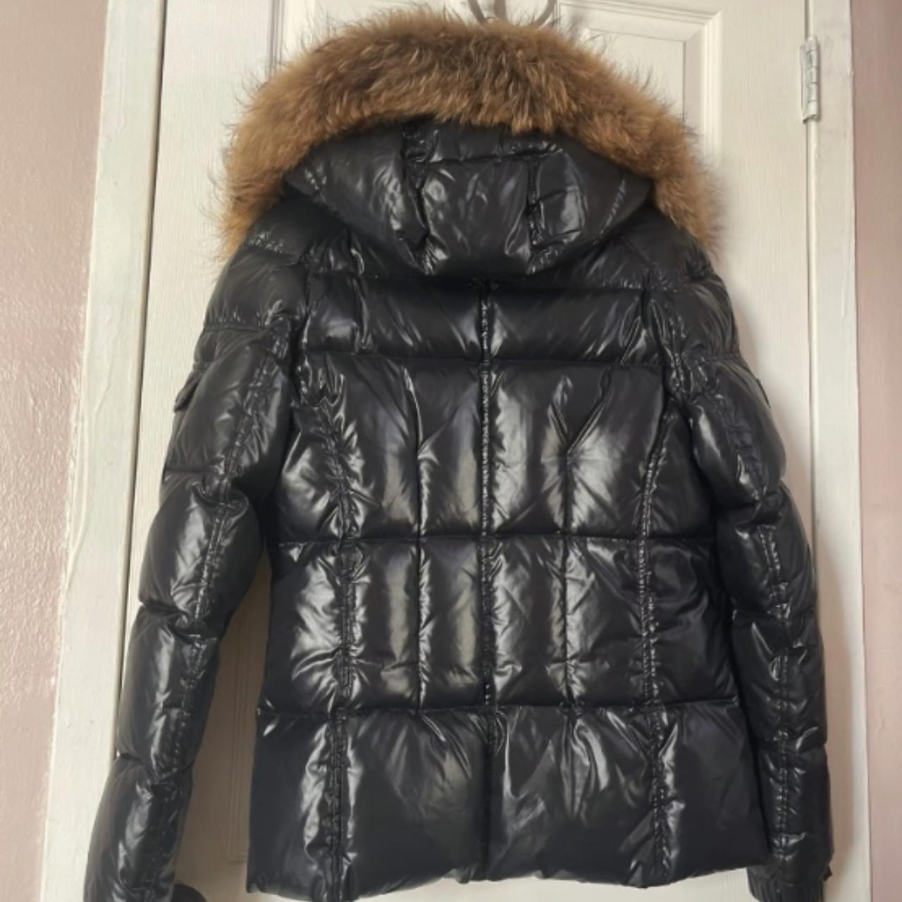 SAM down Jacket real fur hood Preowned great... - Depop