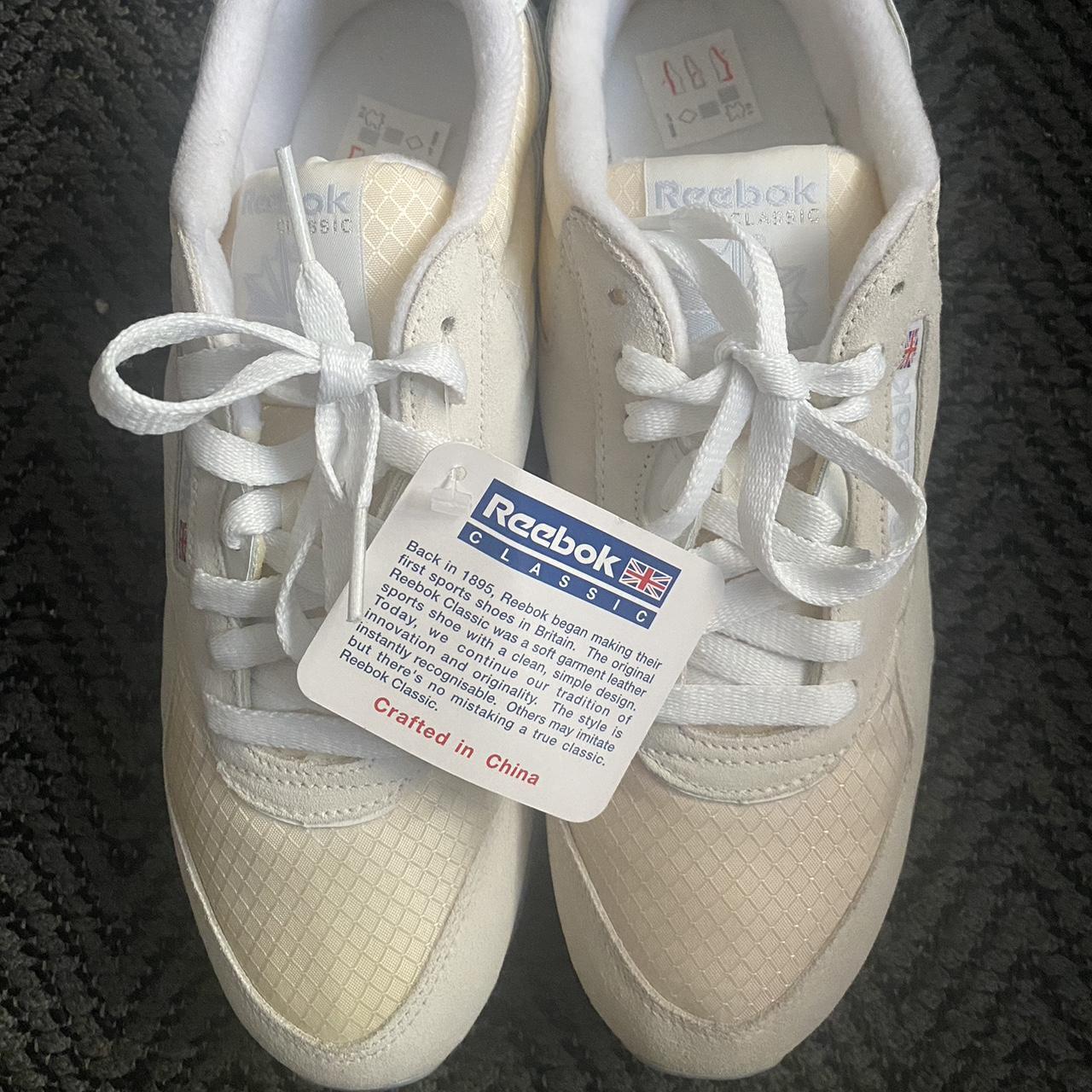 Reebok Women's Cream Trainers | Depop