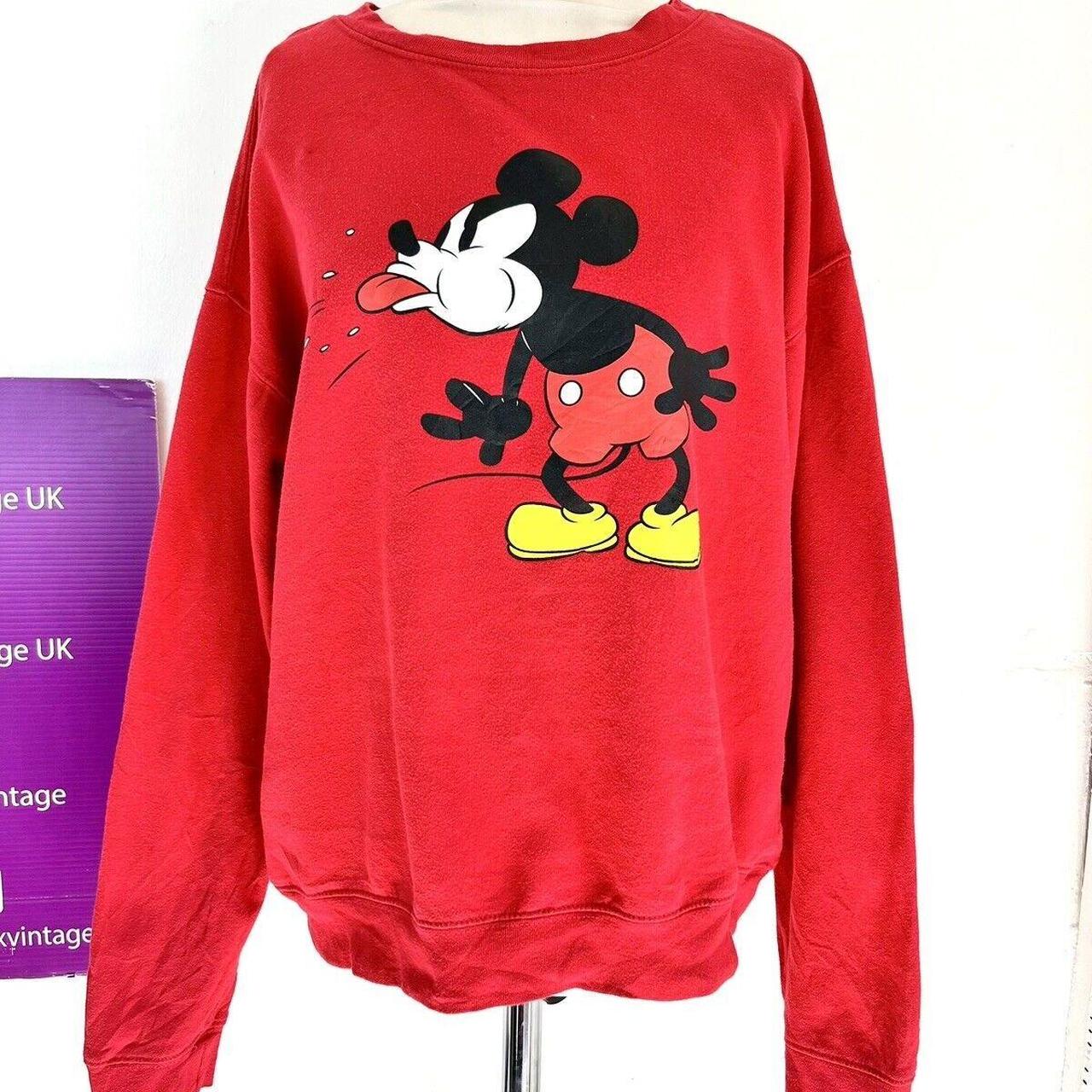 Vintage Disney Mickey Mouse Jumper Size L Sweatshirt... - Depop