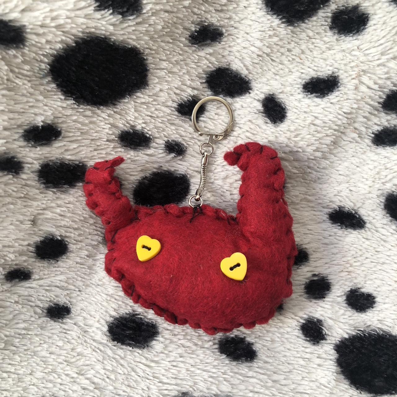 Felt devil keychain xx #handmade #keychain... - Depop