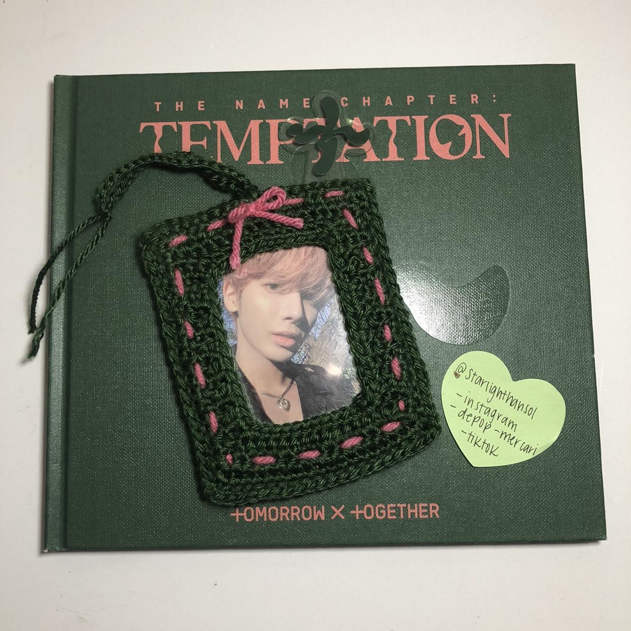Handmade txt Temptation crochet photocard... - Depop
