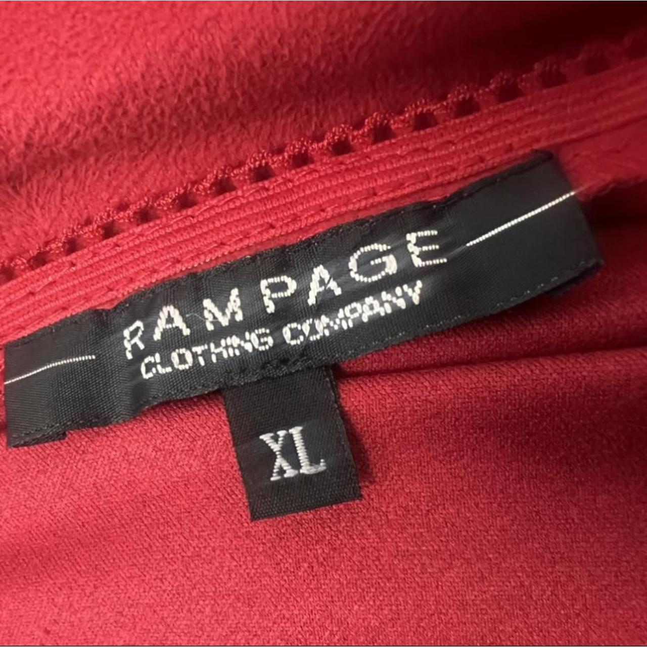 Vintage Rampage red midi dress 🍒 Size XL - zipper... - Depop