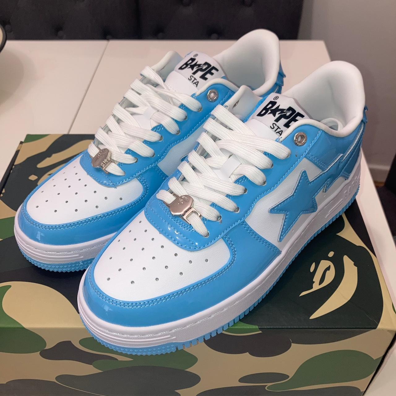 Bapesta Low Blue Size UK 9 Brand New Never... - Depop