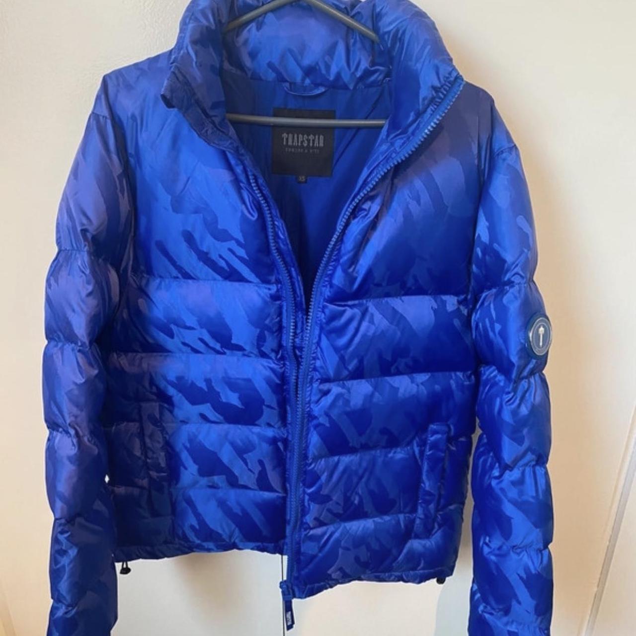 Trapstar blue coat, worn once to big. - Depop
