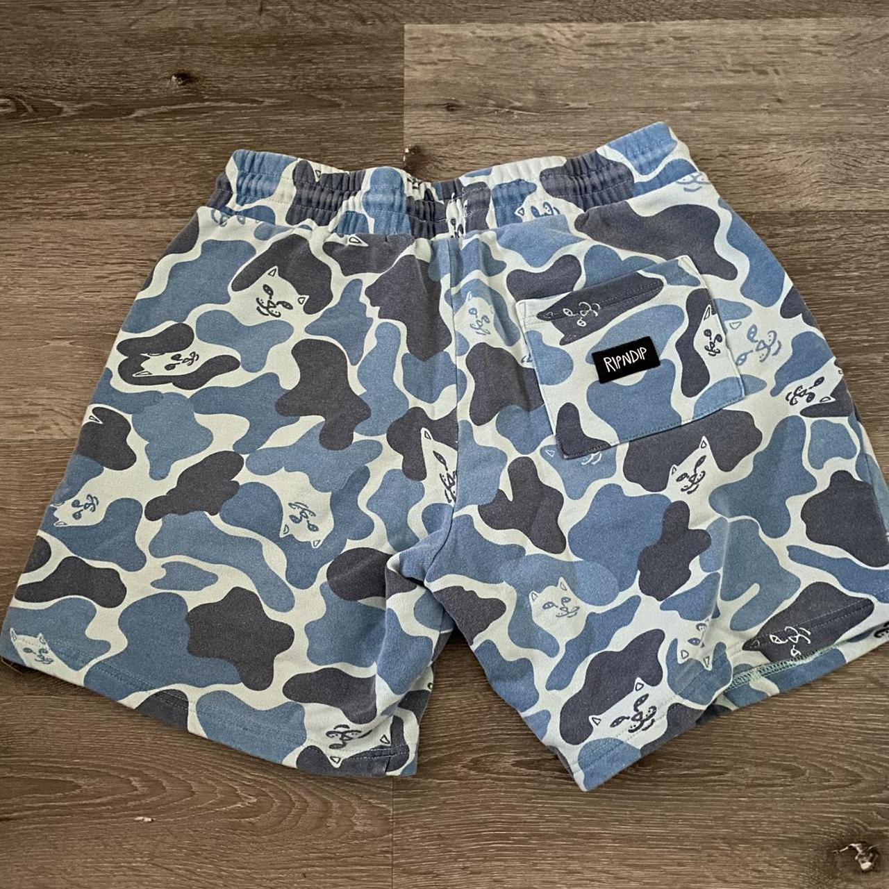 Rip n dip blue camo shorts!! Length is 16 in.... - Depop